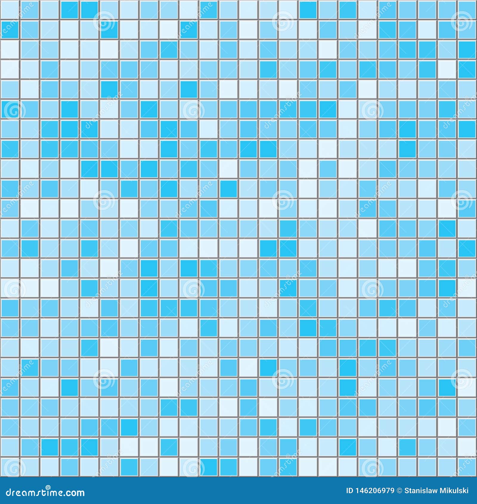 Cyan Square Tiles Seamless Vector Texture Stock Vector - Illustration ...