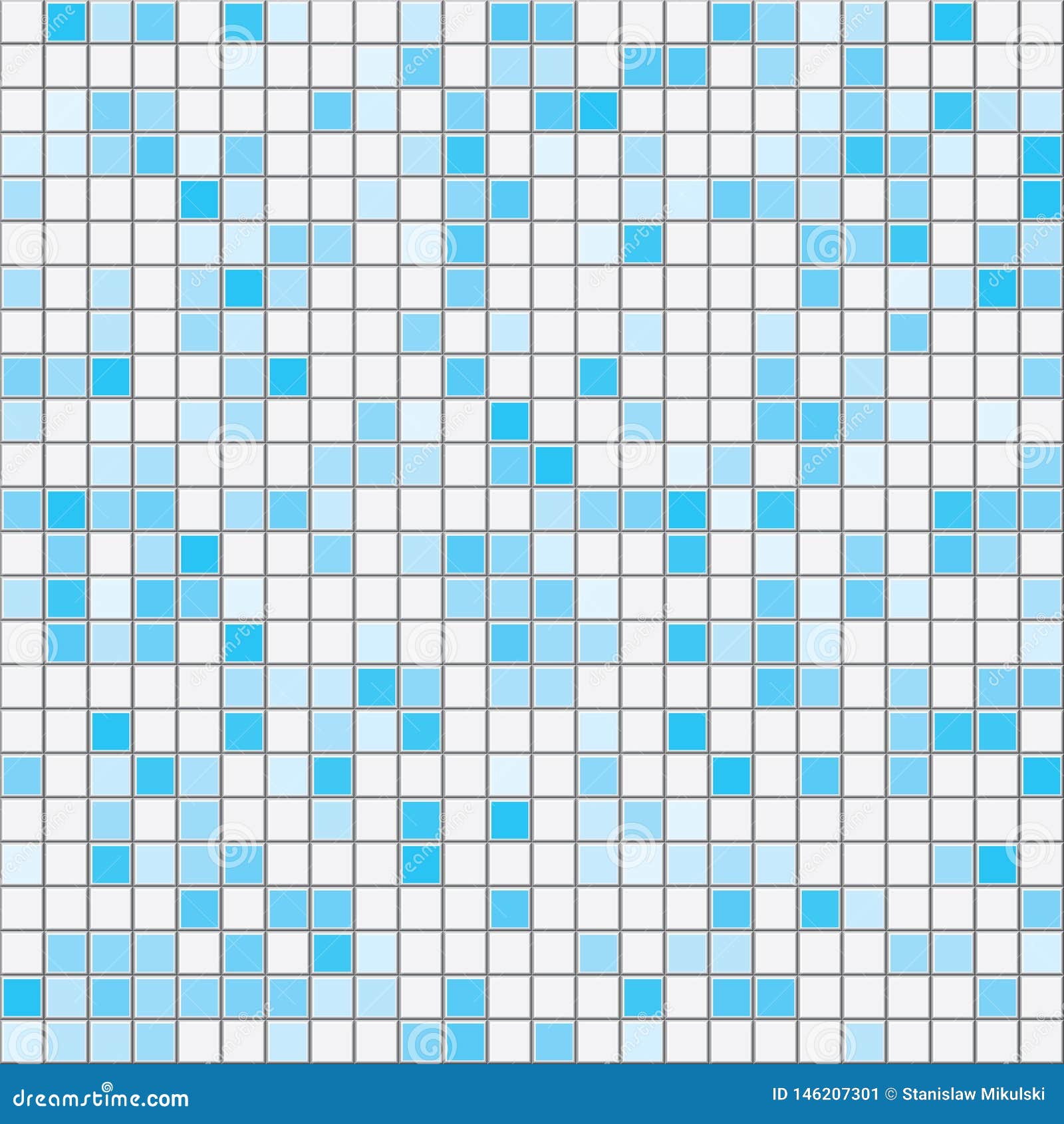 Cyan Square Tiles Seamless Vector Texture Stock Illustration ...