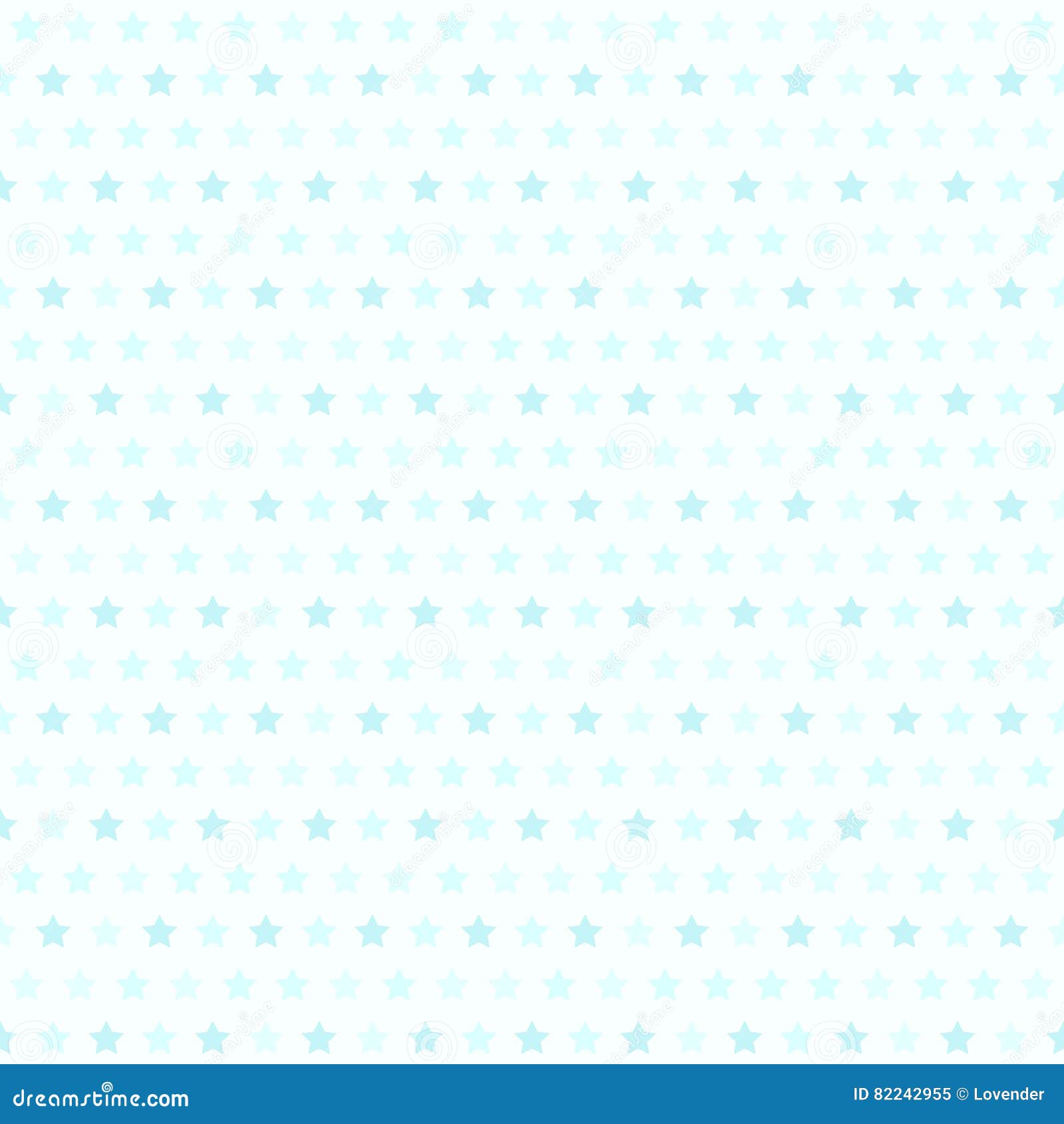 Cyan Star Pattern. Seamless Vector Stock Vector - Illustration of ...