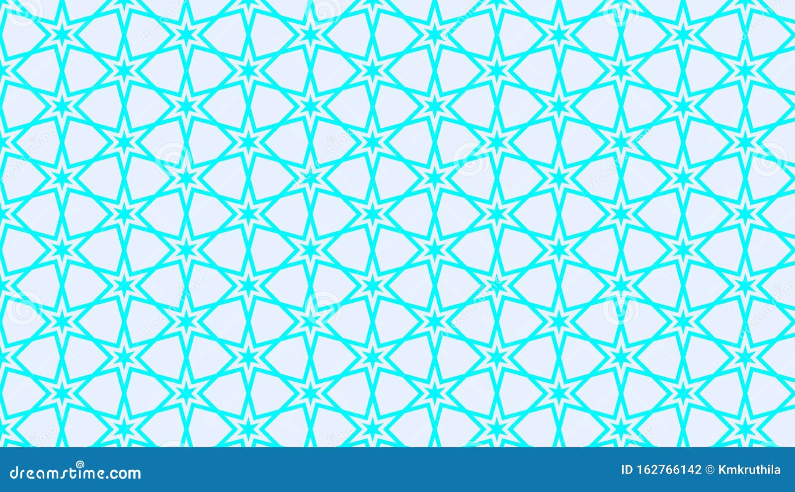 Cyan Stars Pattern Vector stock vector. Illustration of cloth - 162766142