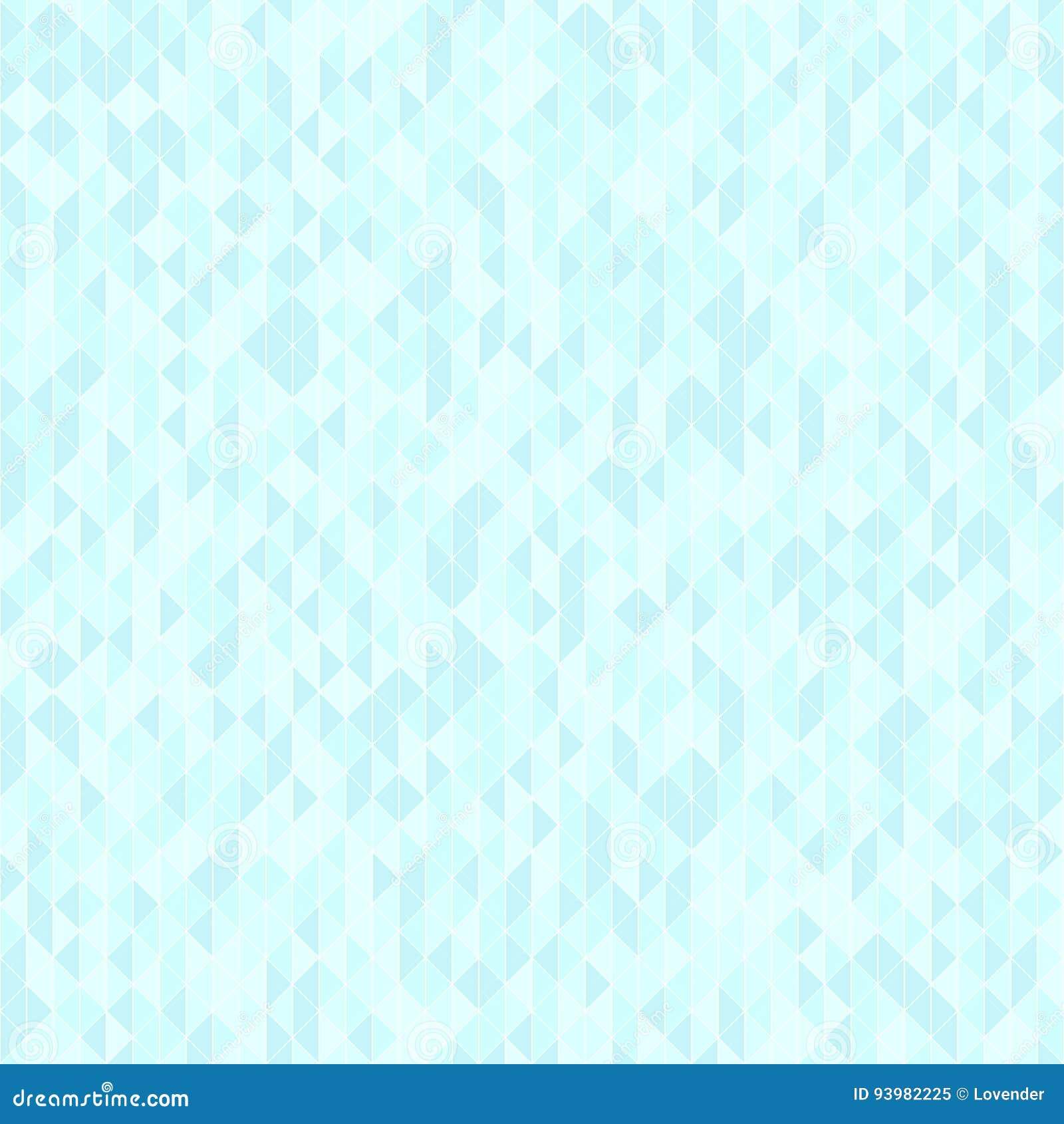 Cyan Triangle Pattern. Seamless Vector Stock Vector - Illustration of ...