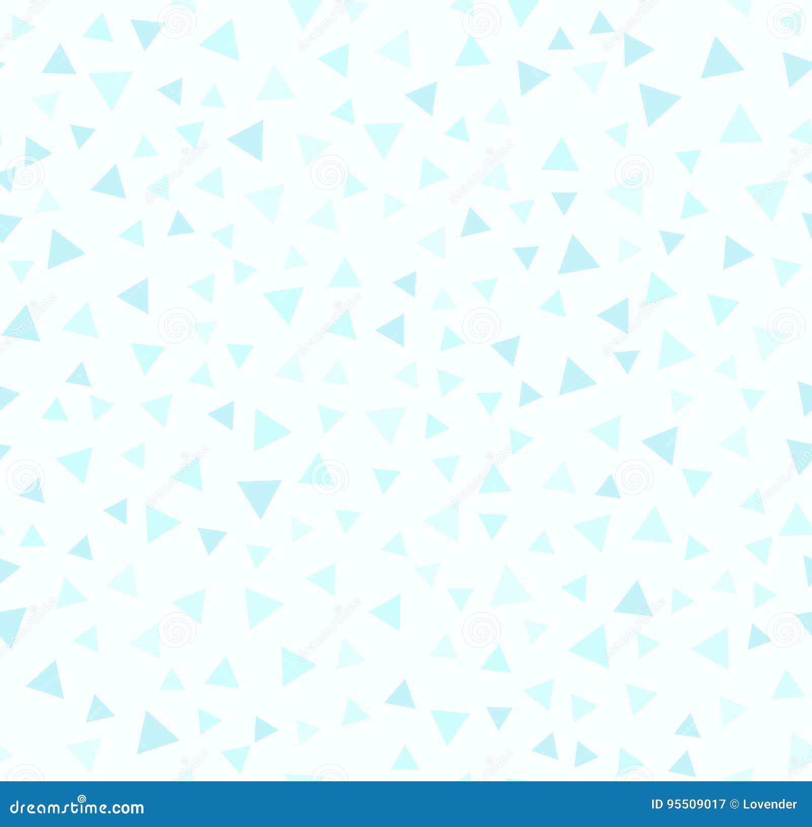 Cyan Triangle Pattern. Seamless Vector Stock Vector - Illustration of ...