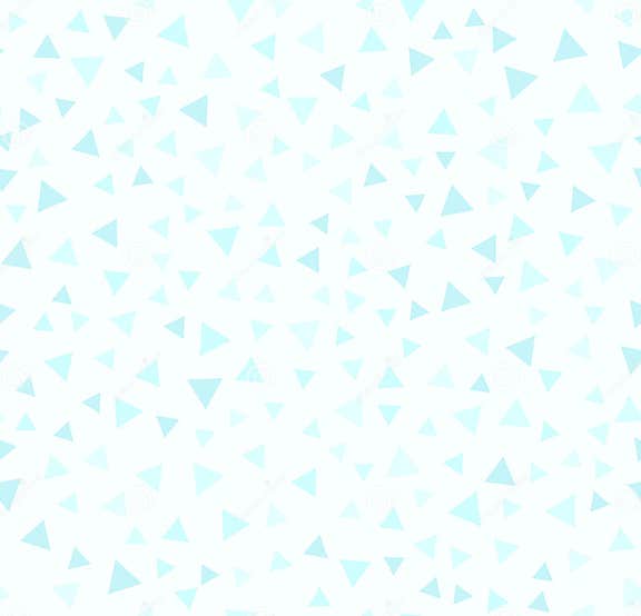 Cyan Triangle Pattern. Seamless Vector Stock Vector - Illustration of ...