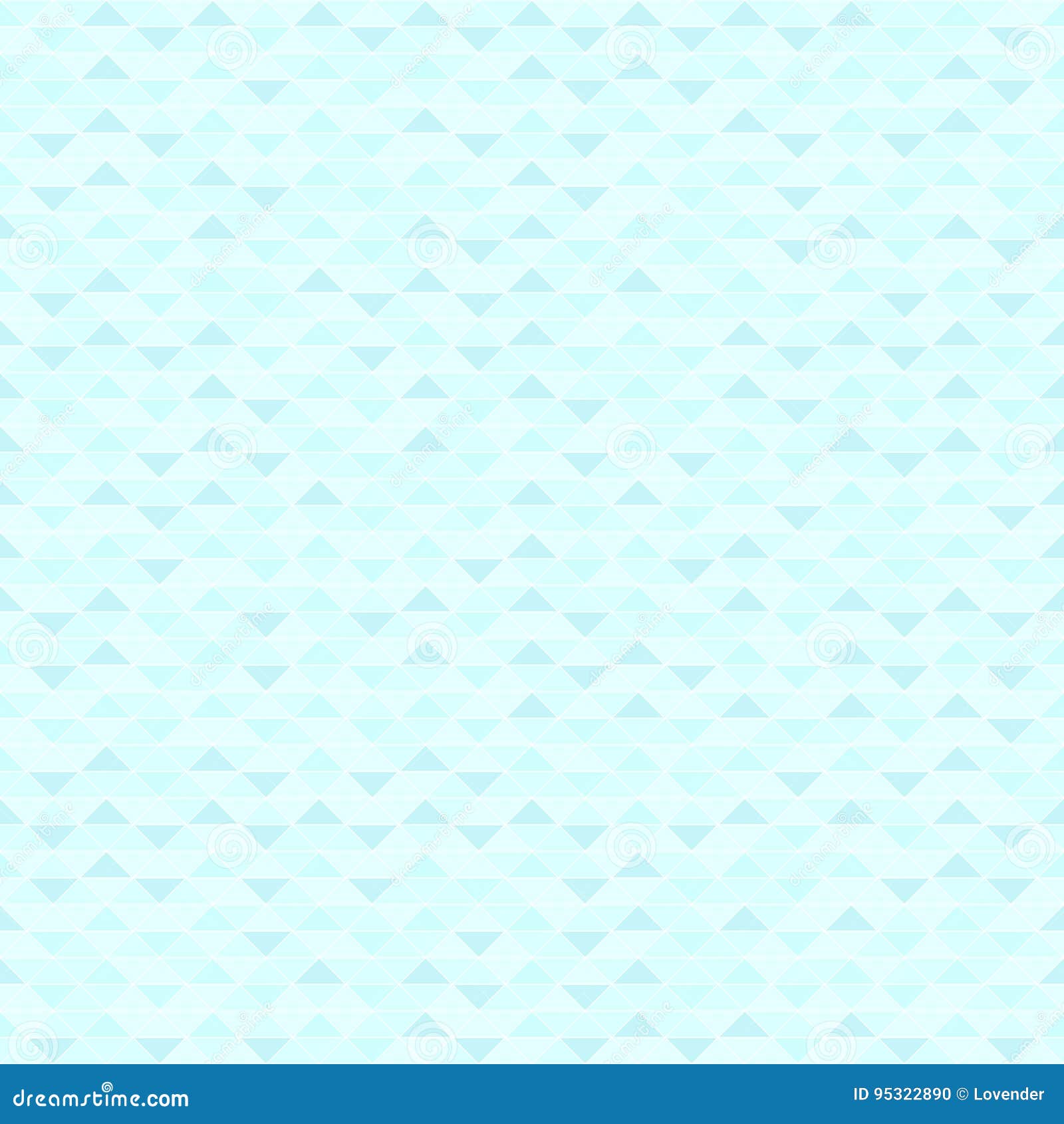 Cyan Triangle Pattern. Seamless Vector Stock Vector - Illustration of ...