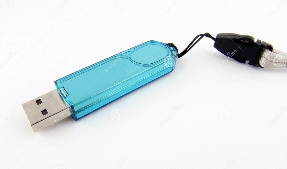 Cyan USB storage stock image. Image of binary, computer - 411645
