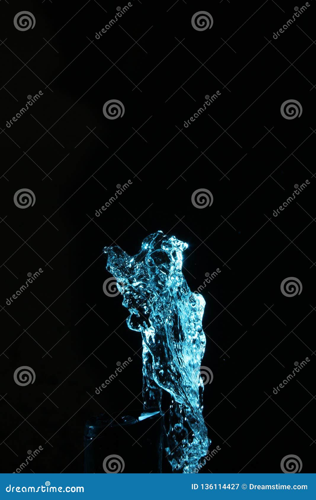 Cyan water drop stock image. Image of beautiful, dropping - 136114427