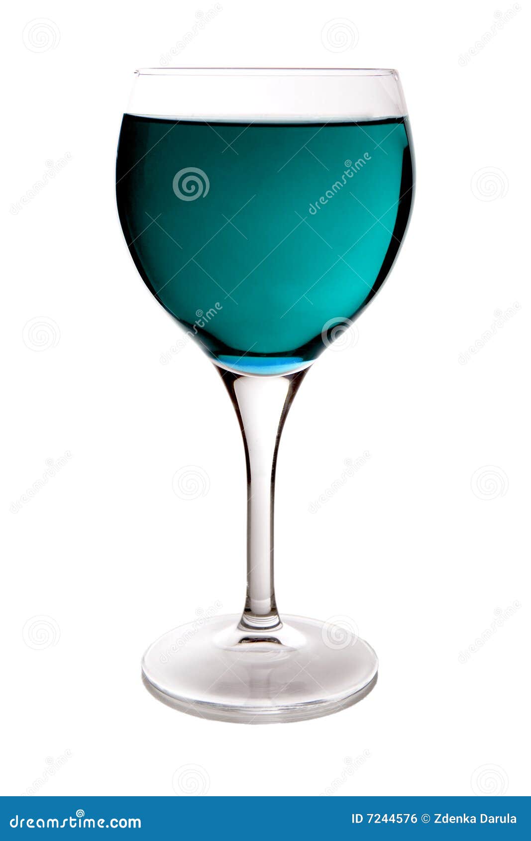 Cyan wine glass stock photo. Image of anniversary, cyan - 7244576