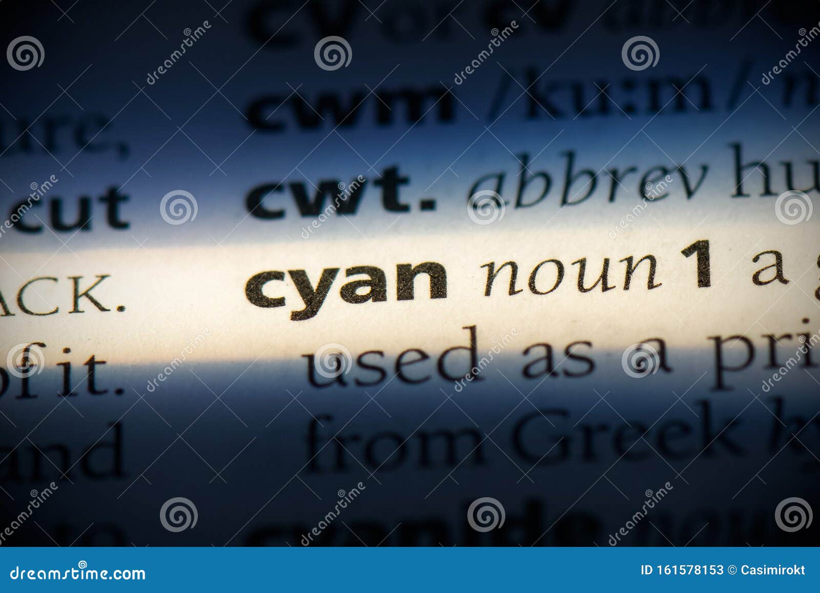 Cyan stock image. Image of highlight, linguistic, macro - 161578153