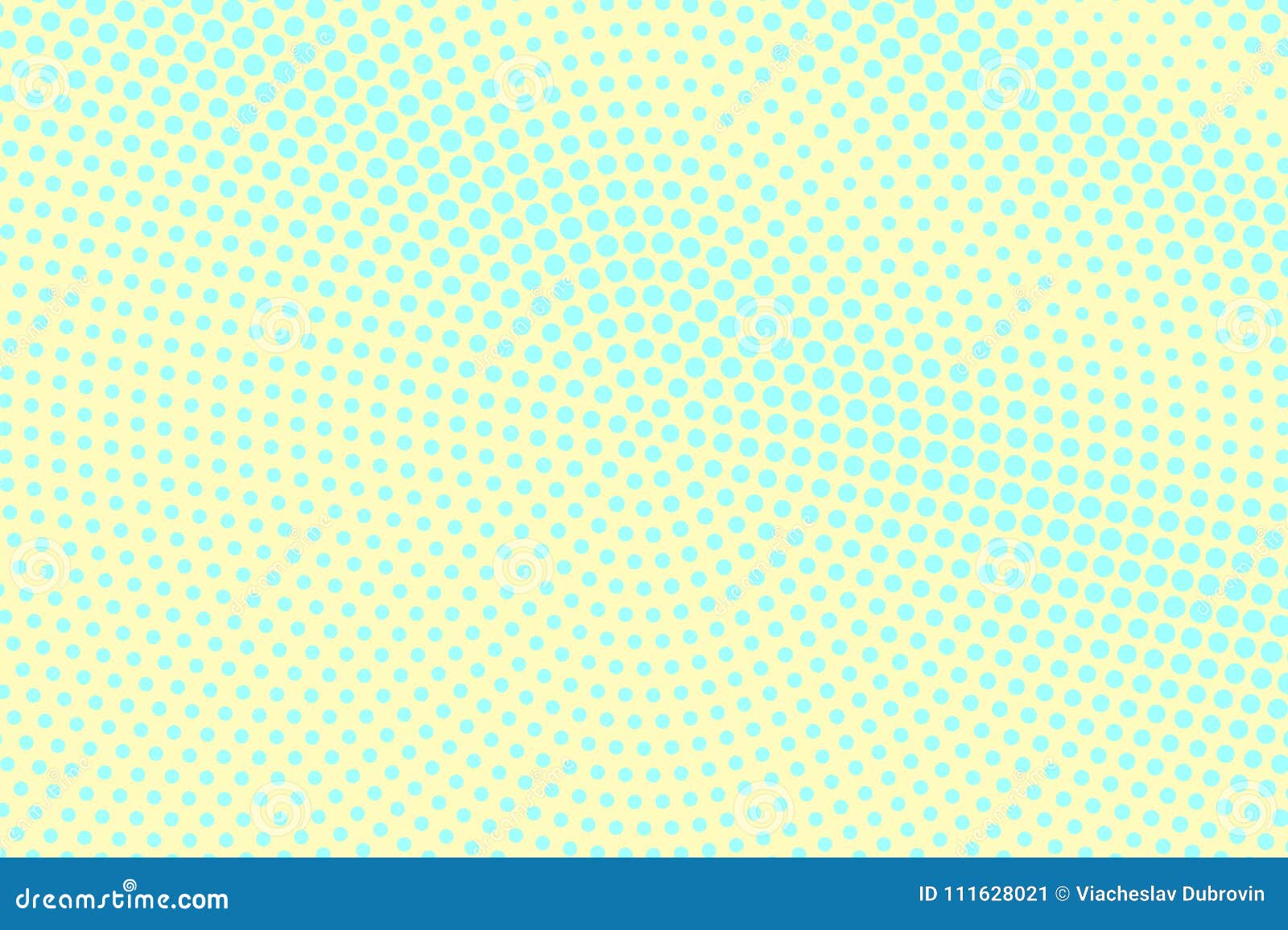 Cyan Yellow Dotted Halftone. Centered Oversized Dotted Gradient. Half ...