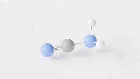 Cyanamide Molecule 3d, Molecular Structure, Ball and Stick Model ...