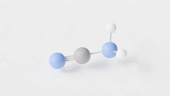Cyanamide Molecule 3d, Molecular Structure, Ball and Stick Model ...