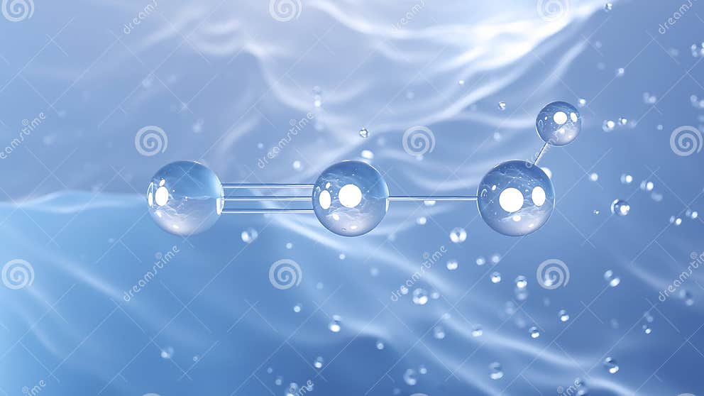 Cyanic Acid Molecular Structure, 3d Model Molecule, Pseudohalogen ...