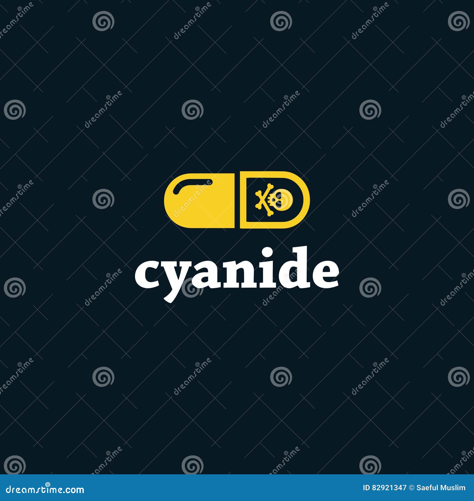 Warning Cyanide Symbol Sign, Vector Illustration, Isolated On White ...