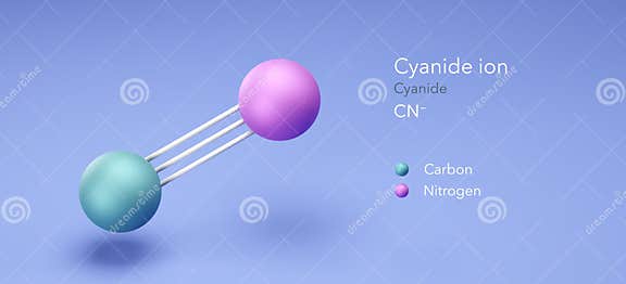 Cyanide Ion, Molecular Structures, 3d Model, Structural Chemical ...
