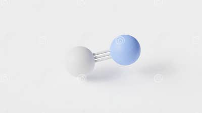 Cyanide Molecule 3d, Molecular Structure, Ball and Stick Model ...