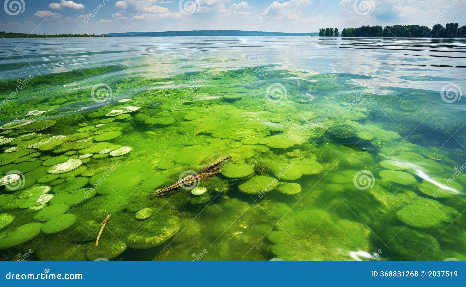 Cyanobacteria Cartoon Vector | CartoonDealer.com #321828293