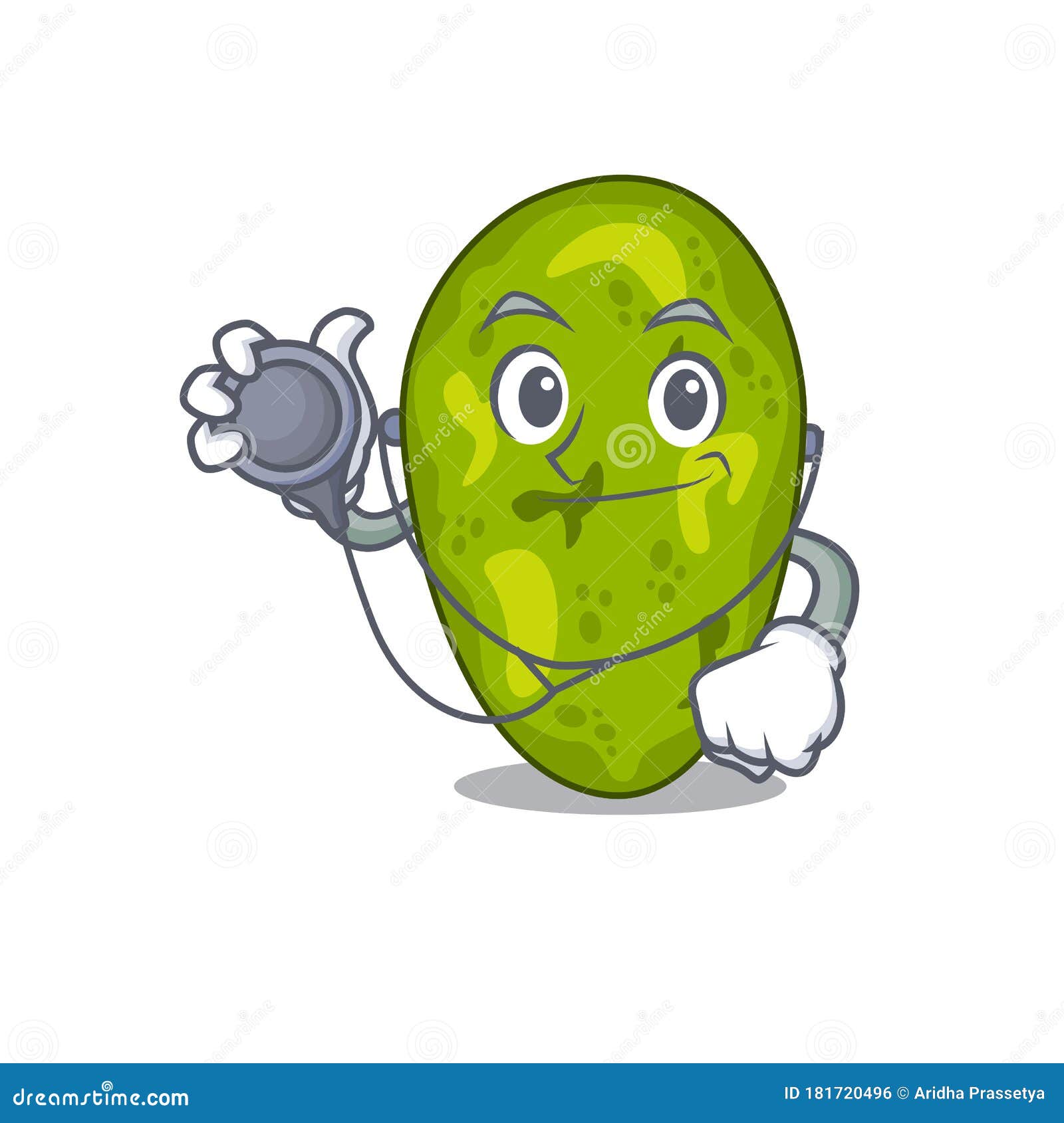 Cyanobacteria in Doctor Cartoon Character with Tools Stock Vector ...