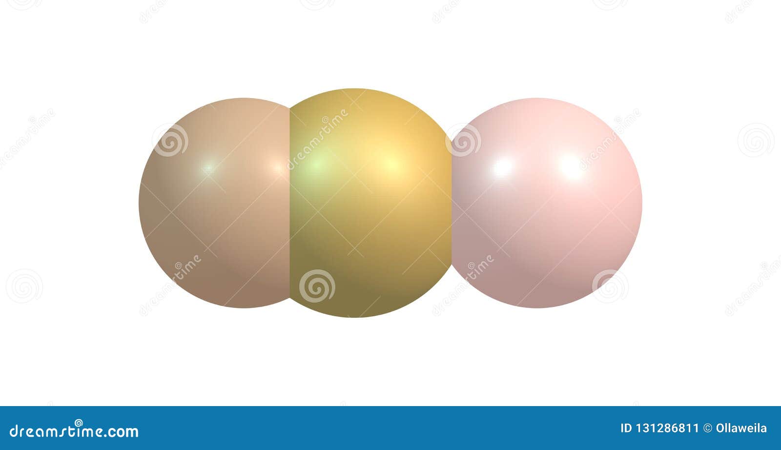 Cyanogen Bromide Molecular Structure Isolated on White Stock ...