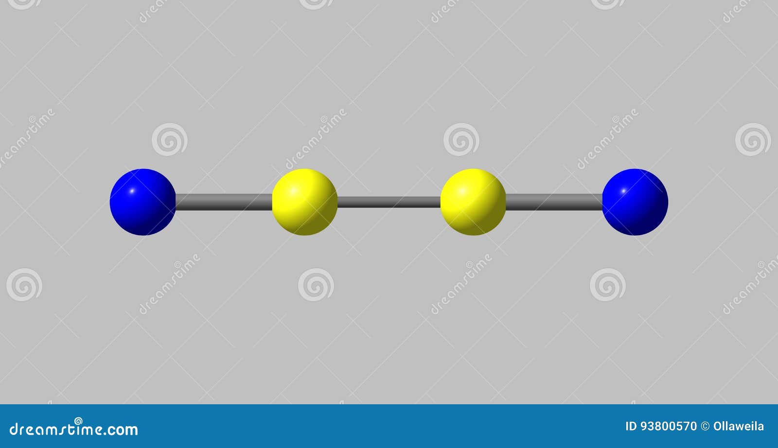Cyanogen Molecular Structure Isolated On White Royalty-Free ...