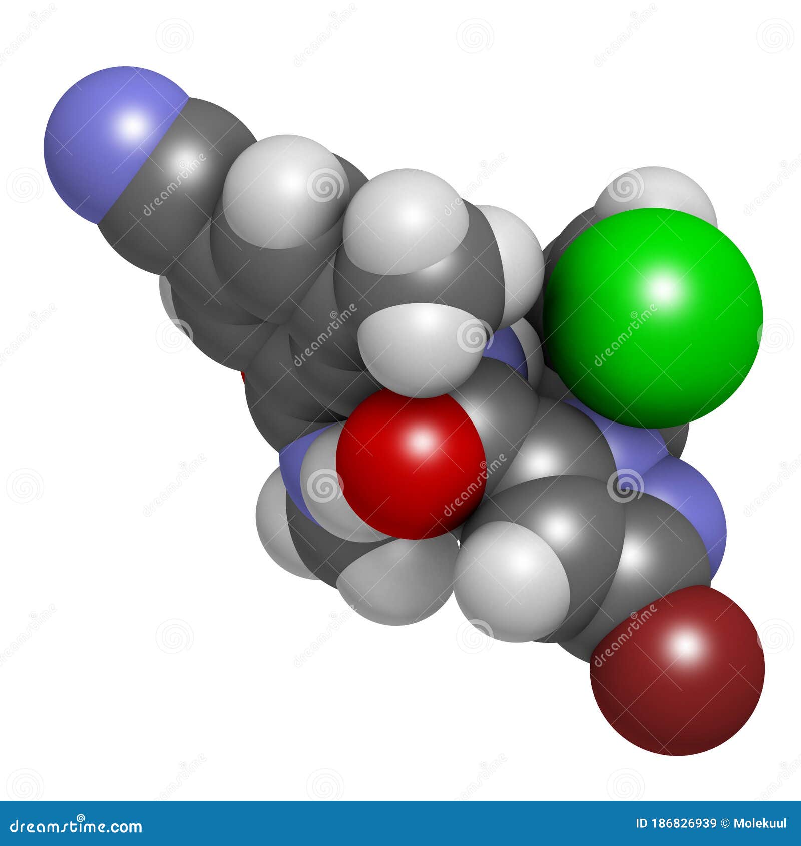 Cyantraniliprole Insecticide Molecule (ryanoid Class). 3D Rendering ...