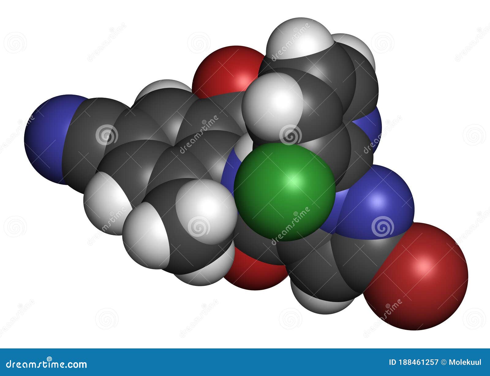 Cyantraniliprole Insecticide Molecule (ryanoid Class). 3D Rendering ...