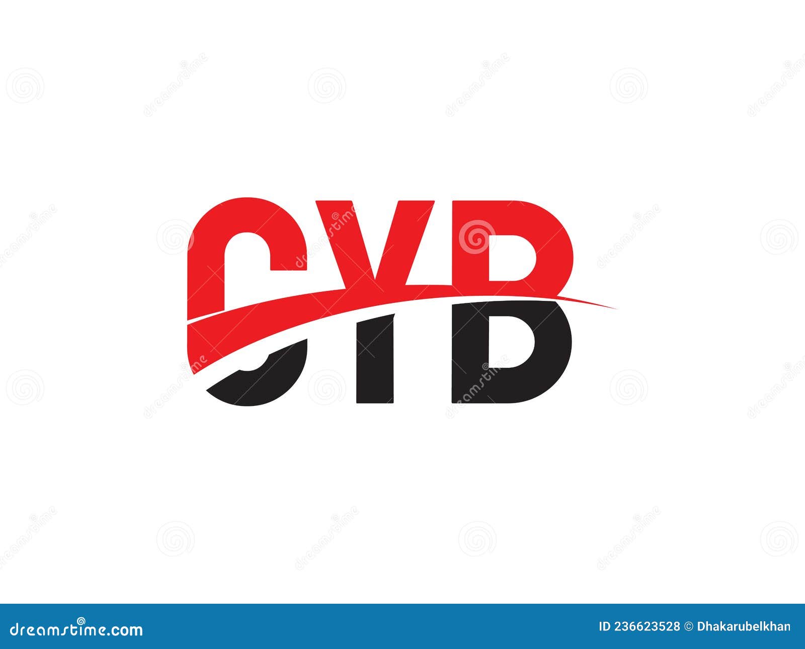 CYB Letter Initial Logo Design Vector Illustration Stock Vector ...