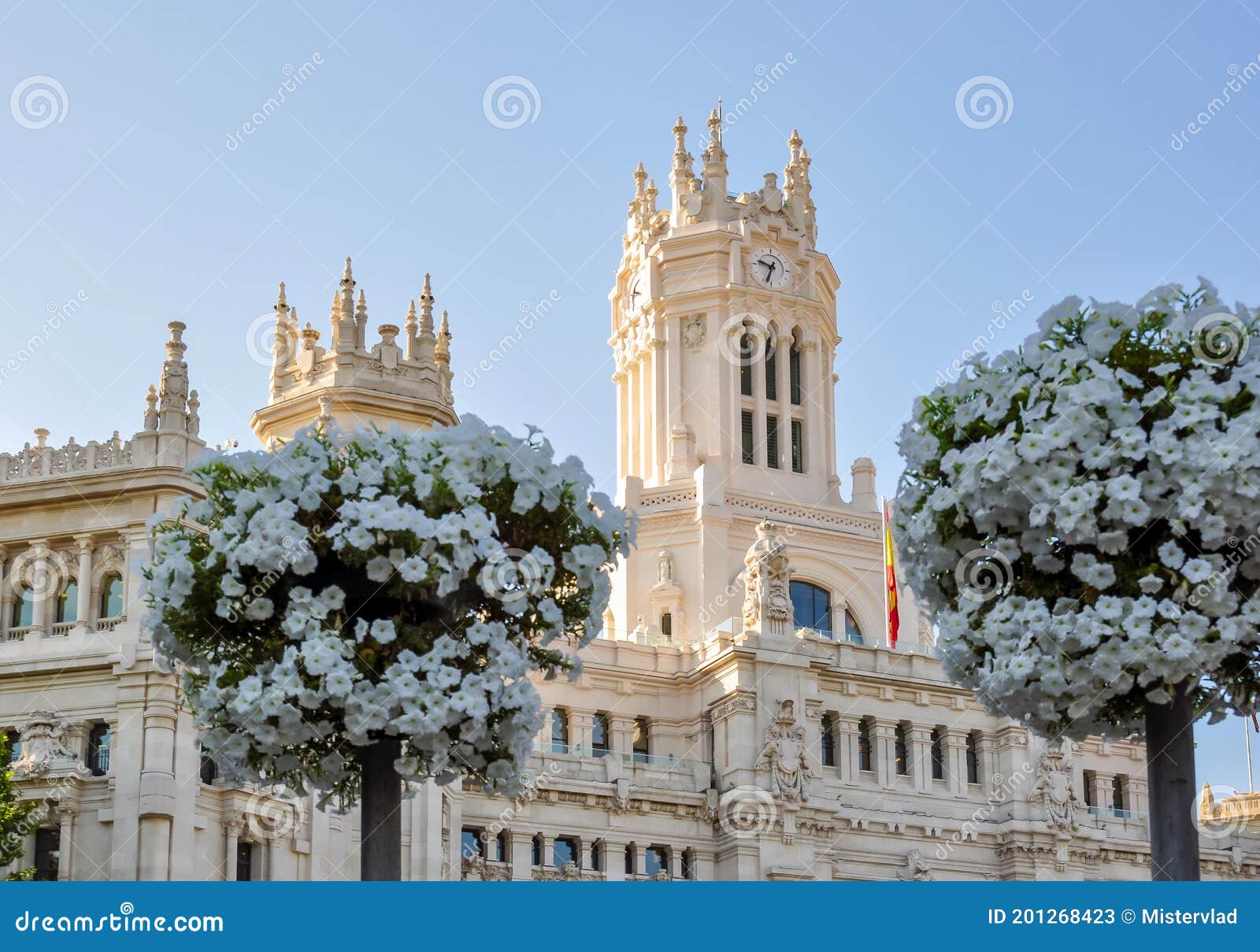 Cybele Palace on Cibeles Square, Madrid, Spain Editorial Stock Photo ...