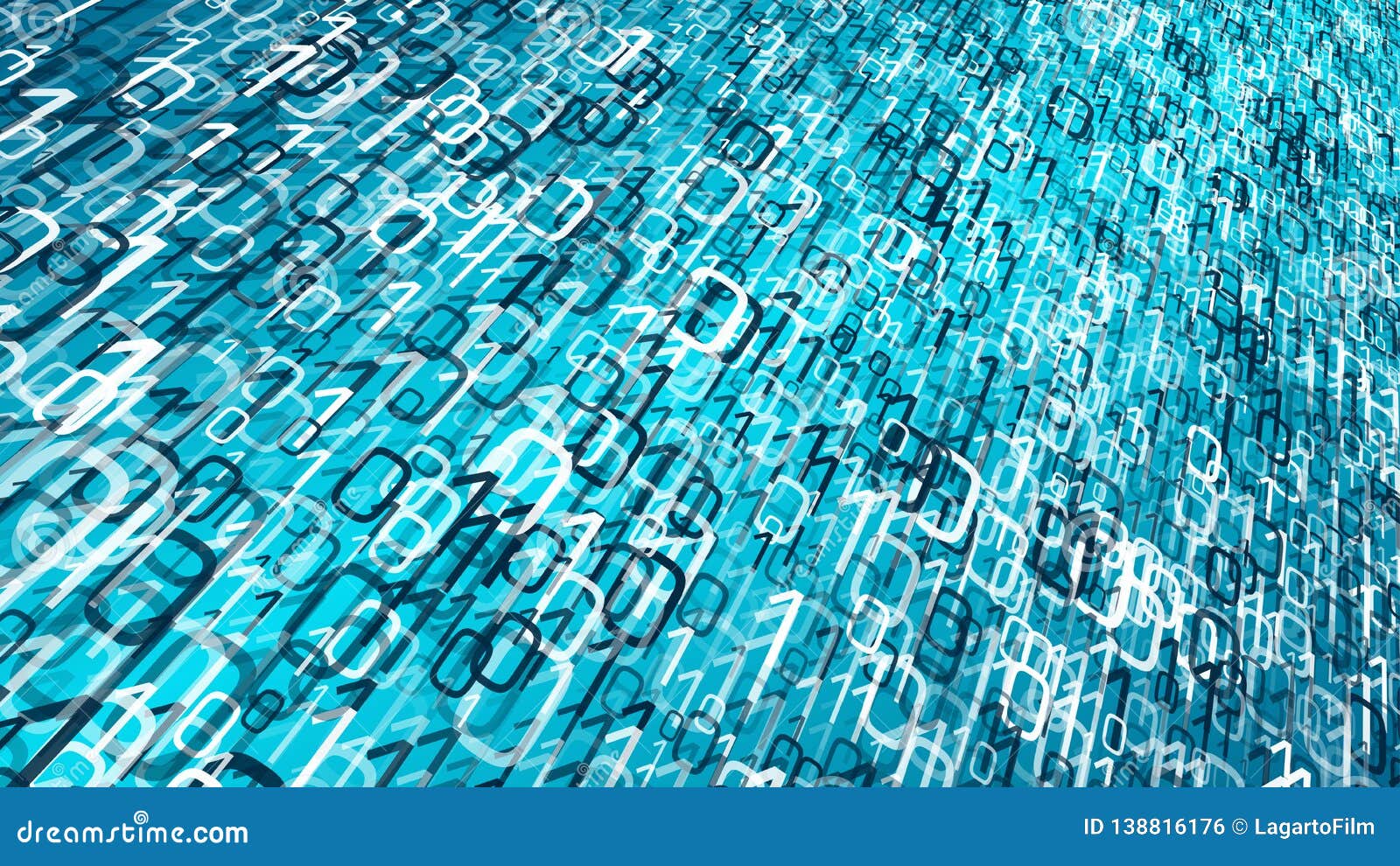 Cyber Abstract Background, Binary Code Vector Cyberspace Stock Vector - Illustration of binary ...