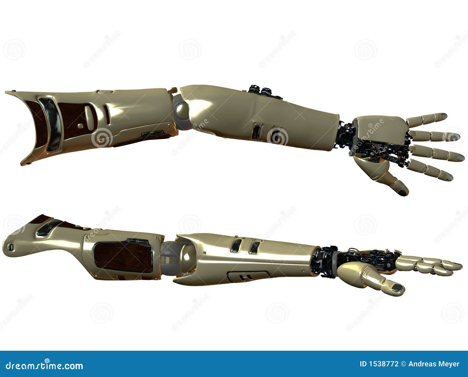 Cyber Arm-Plastic stock illustration. Illustration of equipment - 1538772