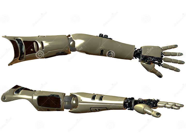 Cyber Arm-Plastic stock illustration. Illustration of equipment - 1538772