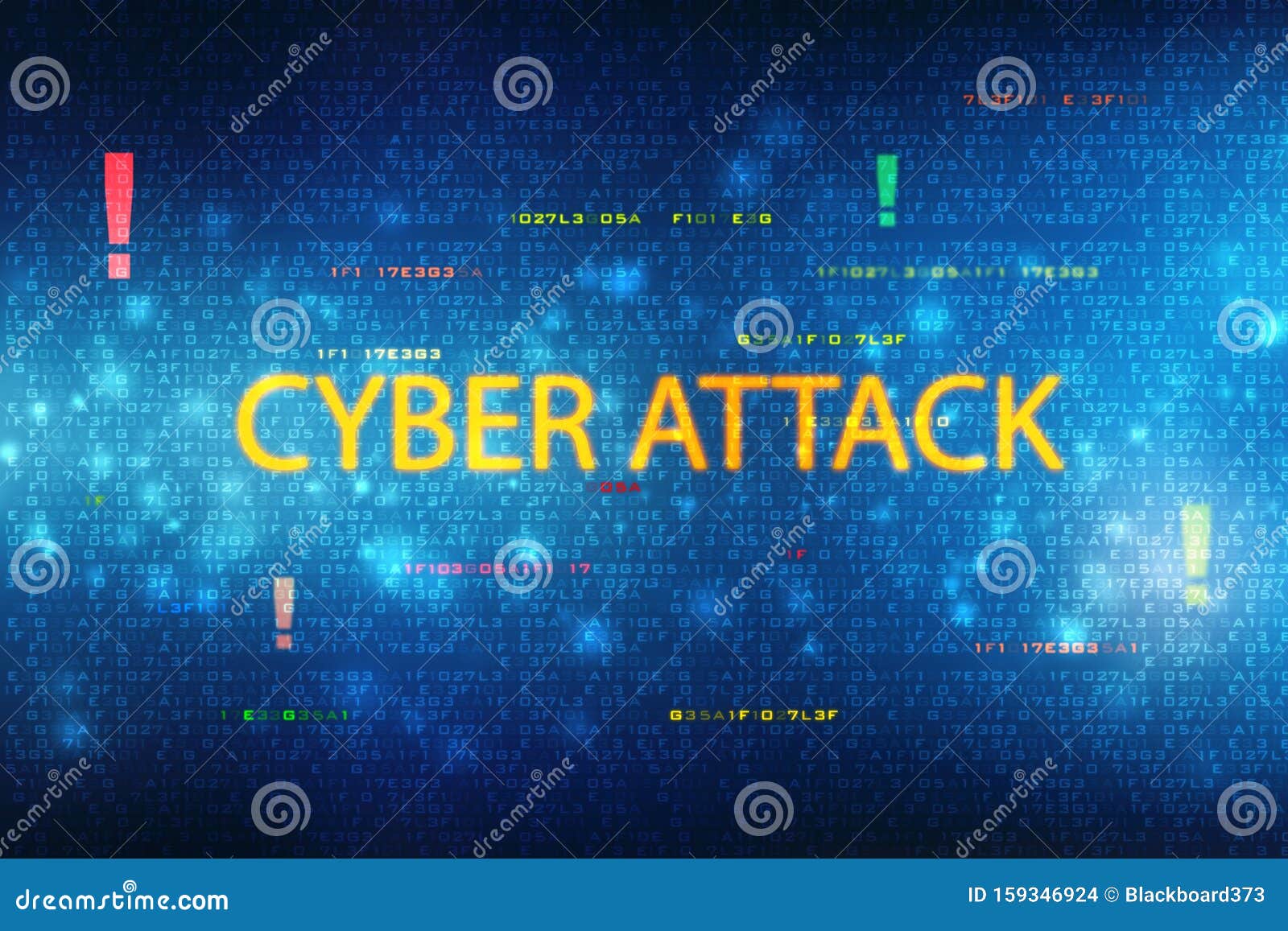 Cyber Attack Background, Cyber Technology Background Stock Photo ...