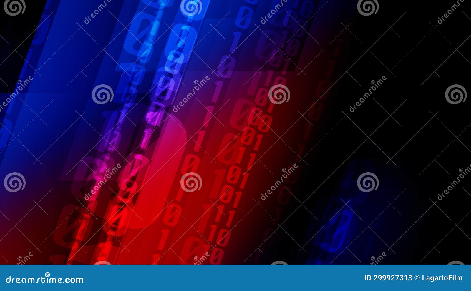 Binary Background With Rectangles Of Binary Code Technology Concept For Cyber Security And Data