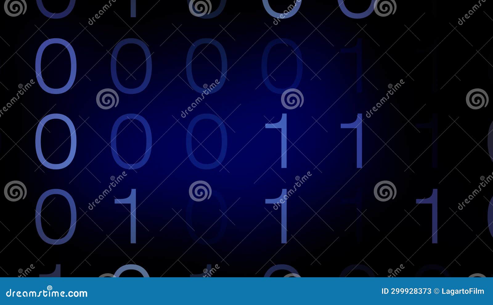 Cyber Crime Protecting Binary On Blue Exploring Intricacies Of Binary Numbers Code And Digits
