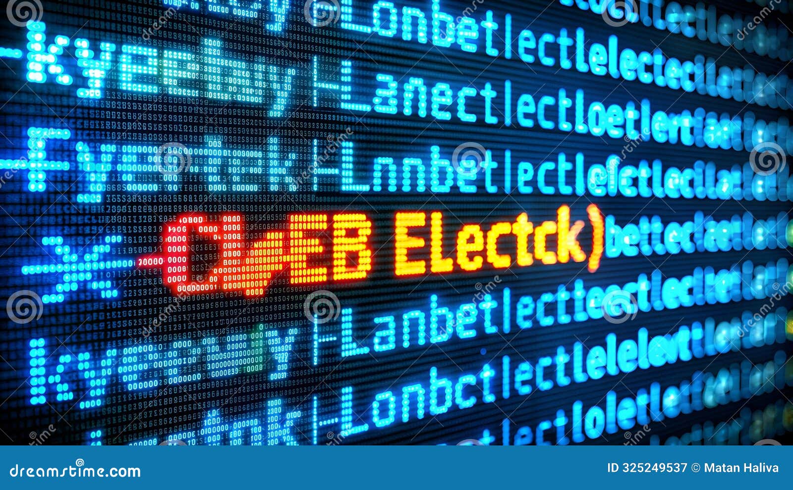 Cyber Attack Bluetooth Low Energy Ble Vulnerability Text In Binary System Ascii Art Style