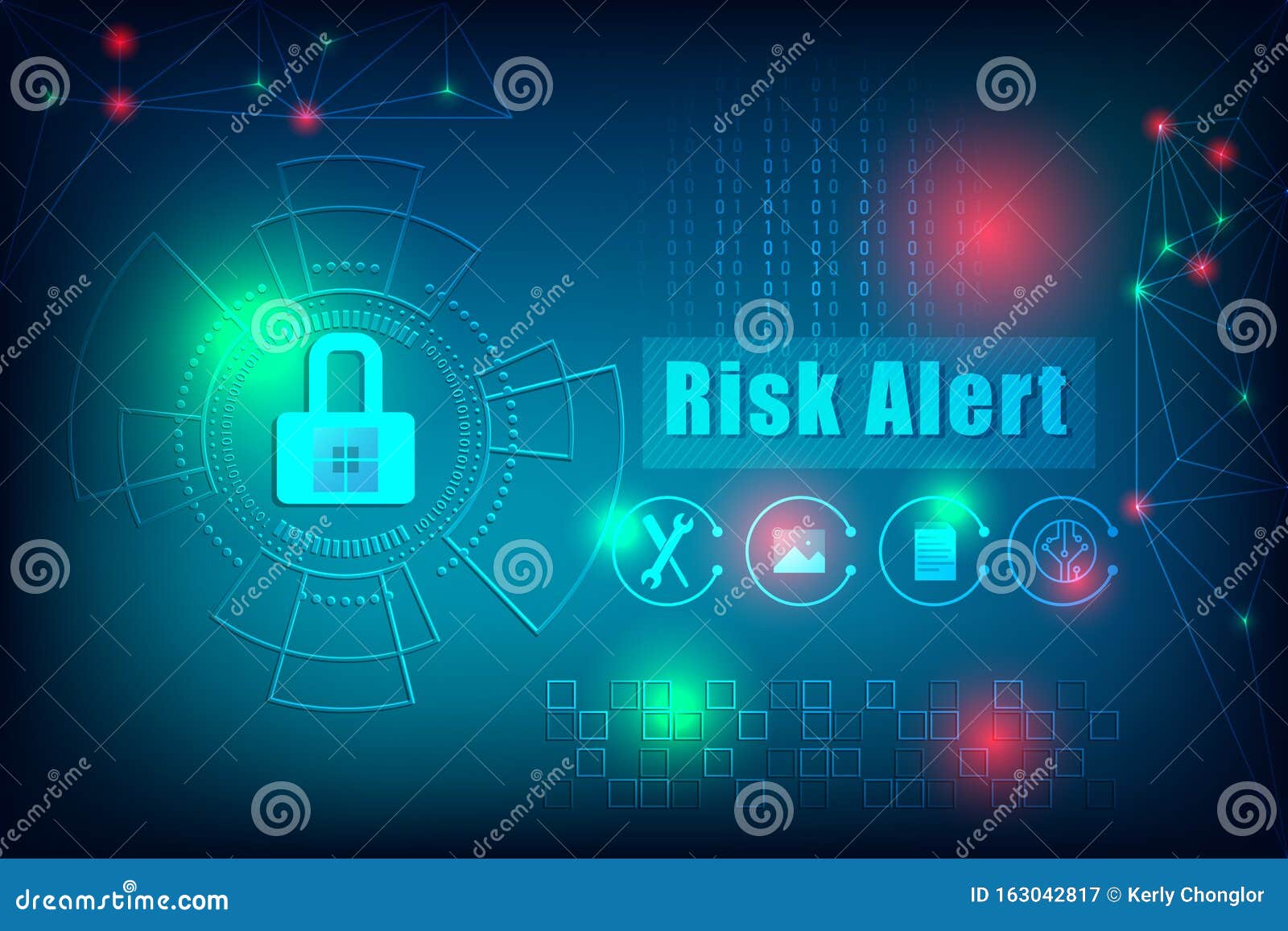 Cyber Attack By Computer Caution Computer Dangerous Stock Illustration 6627