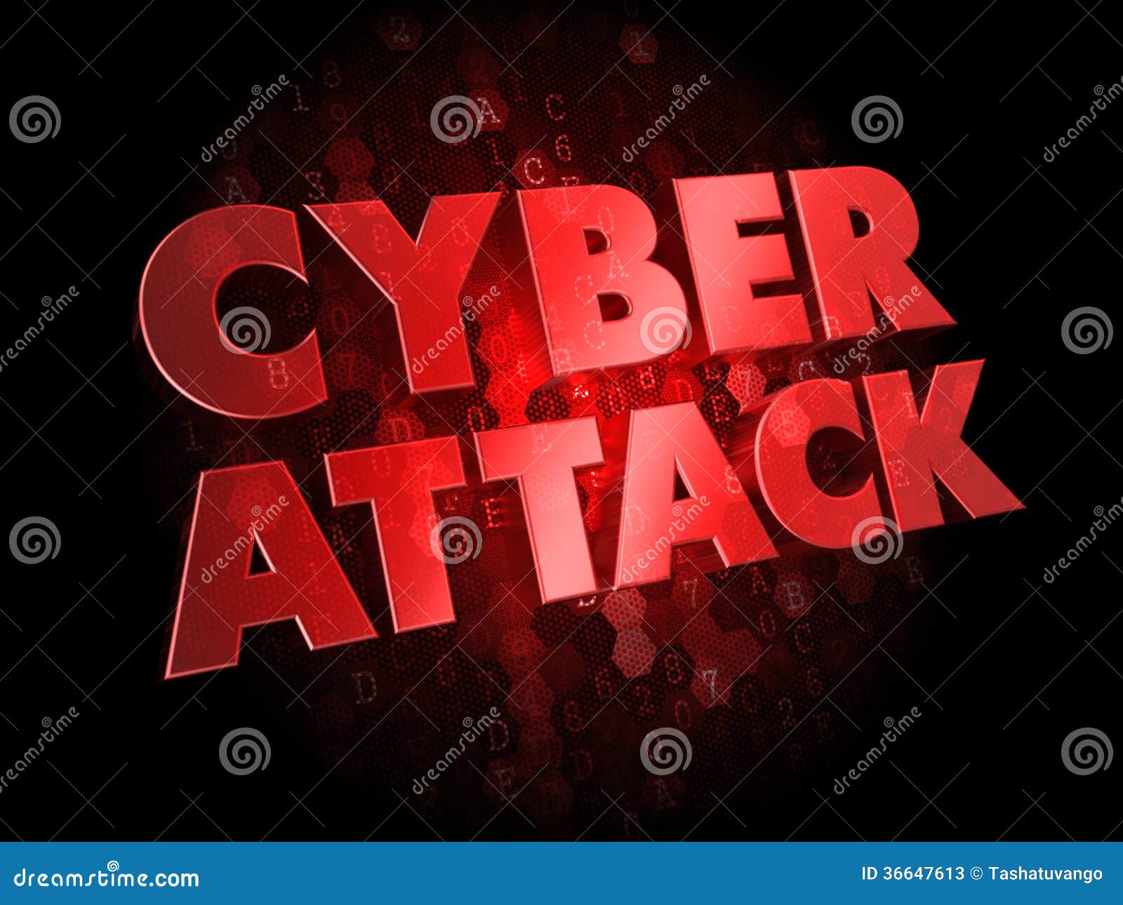 Cyber Attack Loading On White Royalty-Free Stock Photo | CartoonDealer ...