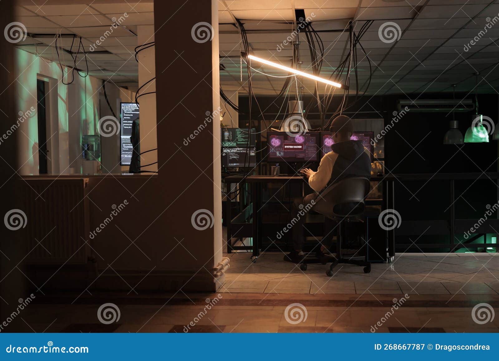 Cyber Attack Data Breach Hacker Sending Computer Virus Malware Stock Image Image Of Malware