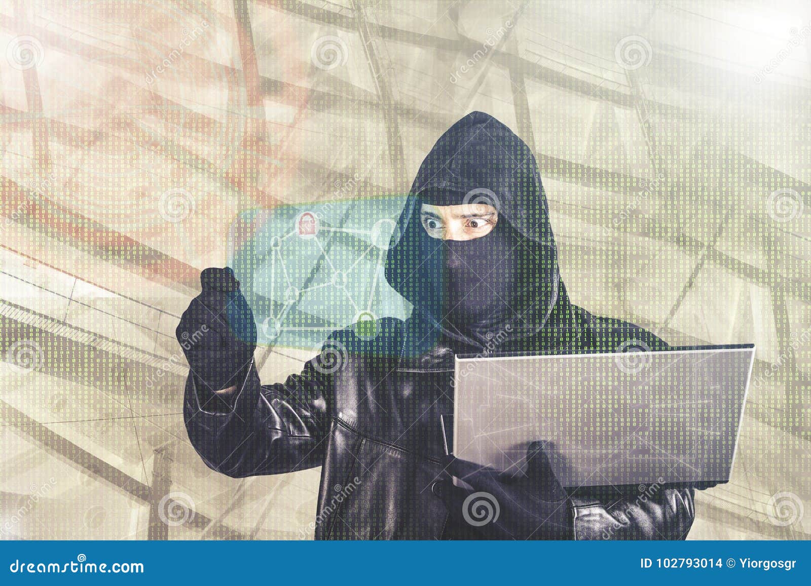 Cyber Attack and Data Security Concept Stock Photo - Image of hacker ...