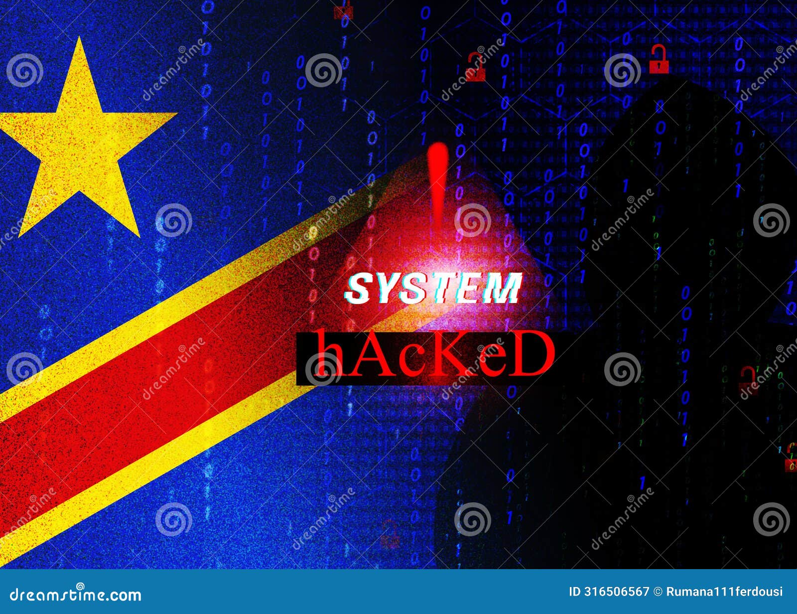 Republic Of The Congo, Also Known As The Congo, Political Map Cartoon ...