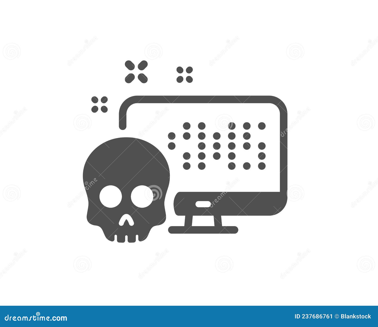 Cyber Attack Icon. Ransomware Threat Sign. Vector Stock Vector ...
