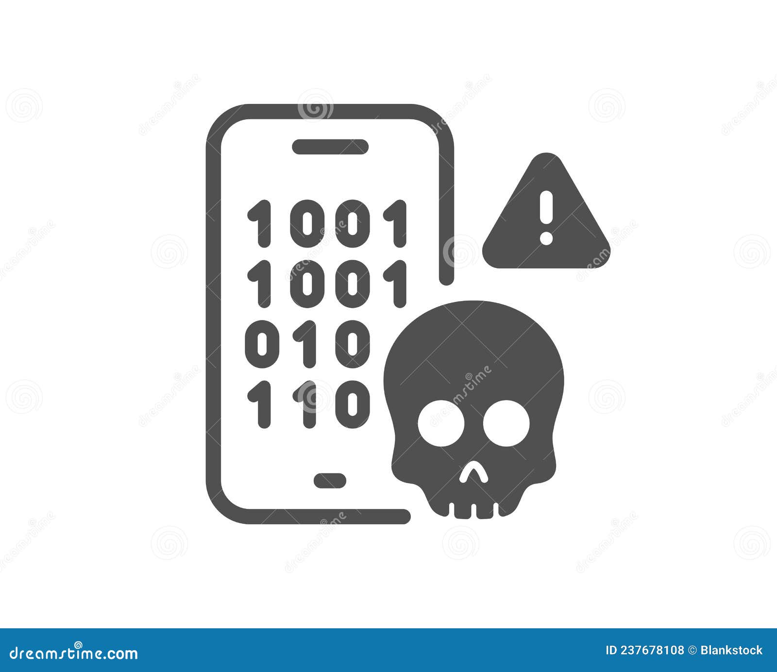 Cyber Attack Icon. Ransomware Threat Sign. Vector Stock Vector ...