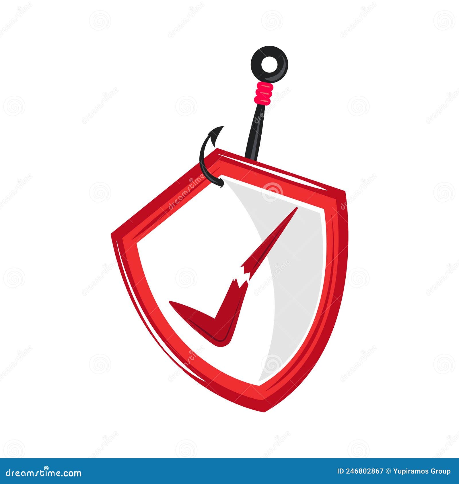 Cyber attack, phishing stock vector. Illustration of virus - 246802867