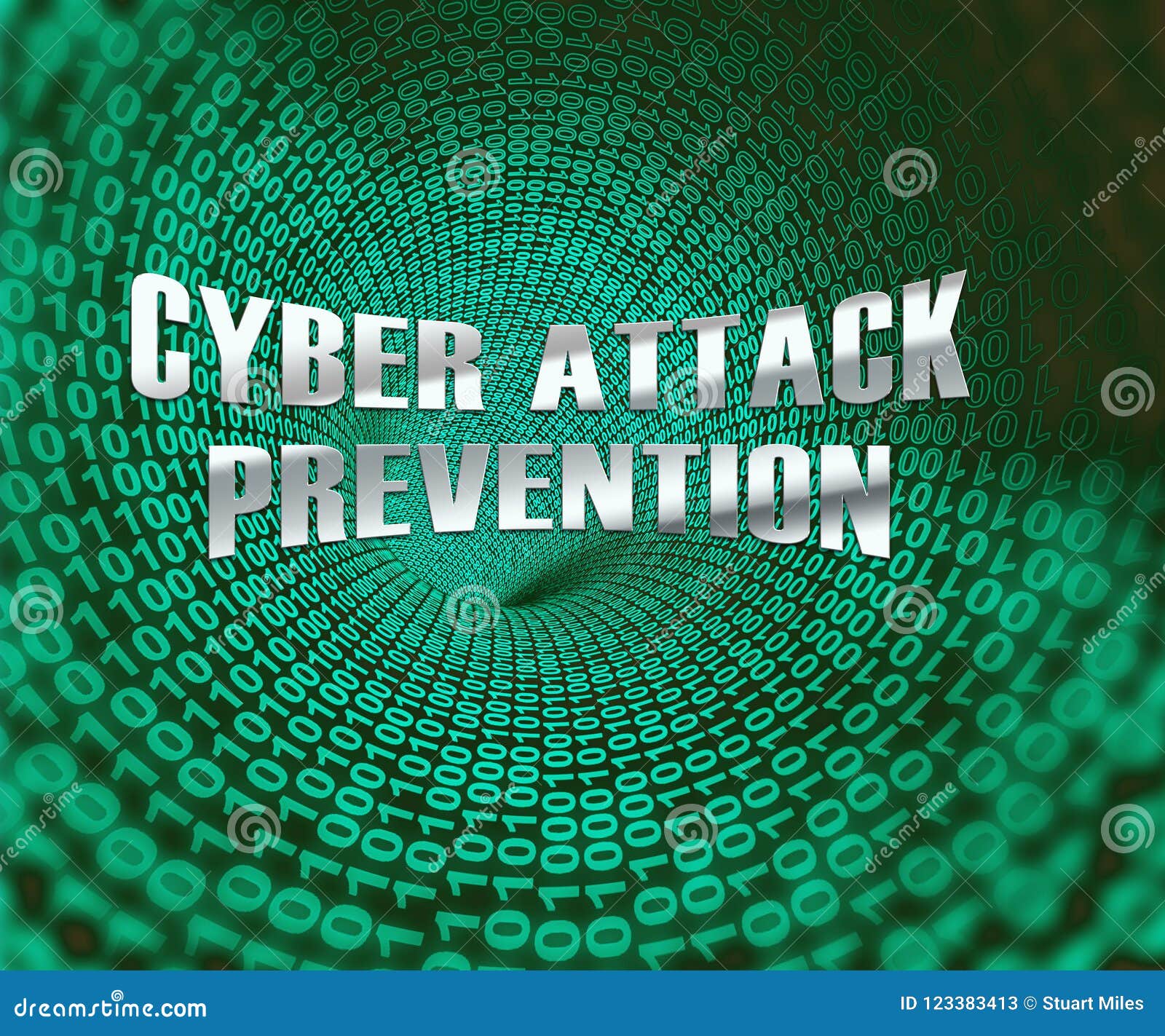 Cyber Attack Prevention Security Firewall 3d Illustration Stock ...