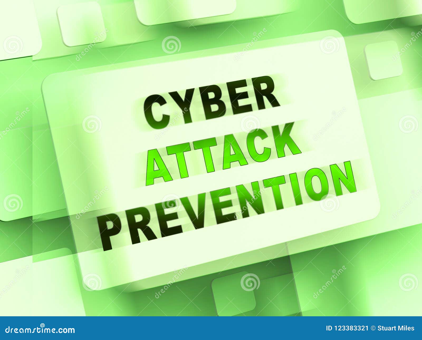 Cyber Attack Prevention Security Firewall 3d Rendering Stock ...