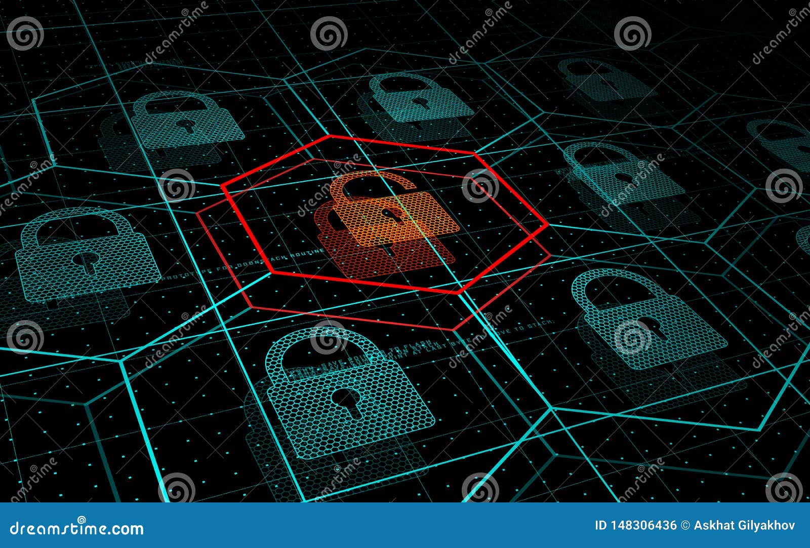 Cyber Attack, System Under Threat, DDoS Attack Stock Vector ...