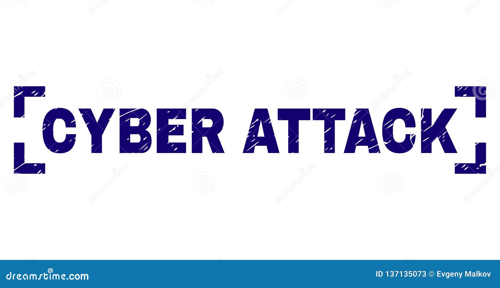 Scratched Textured CYBER ATTACK Stamp Seal between Corners Stock Vector ...