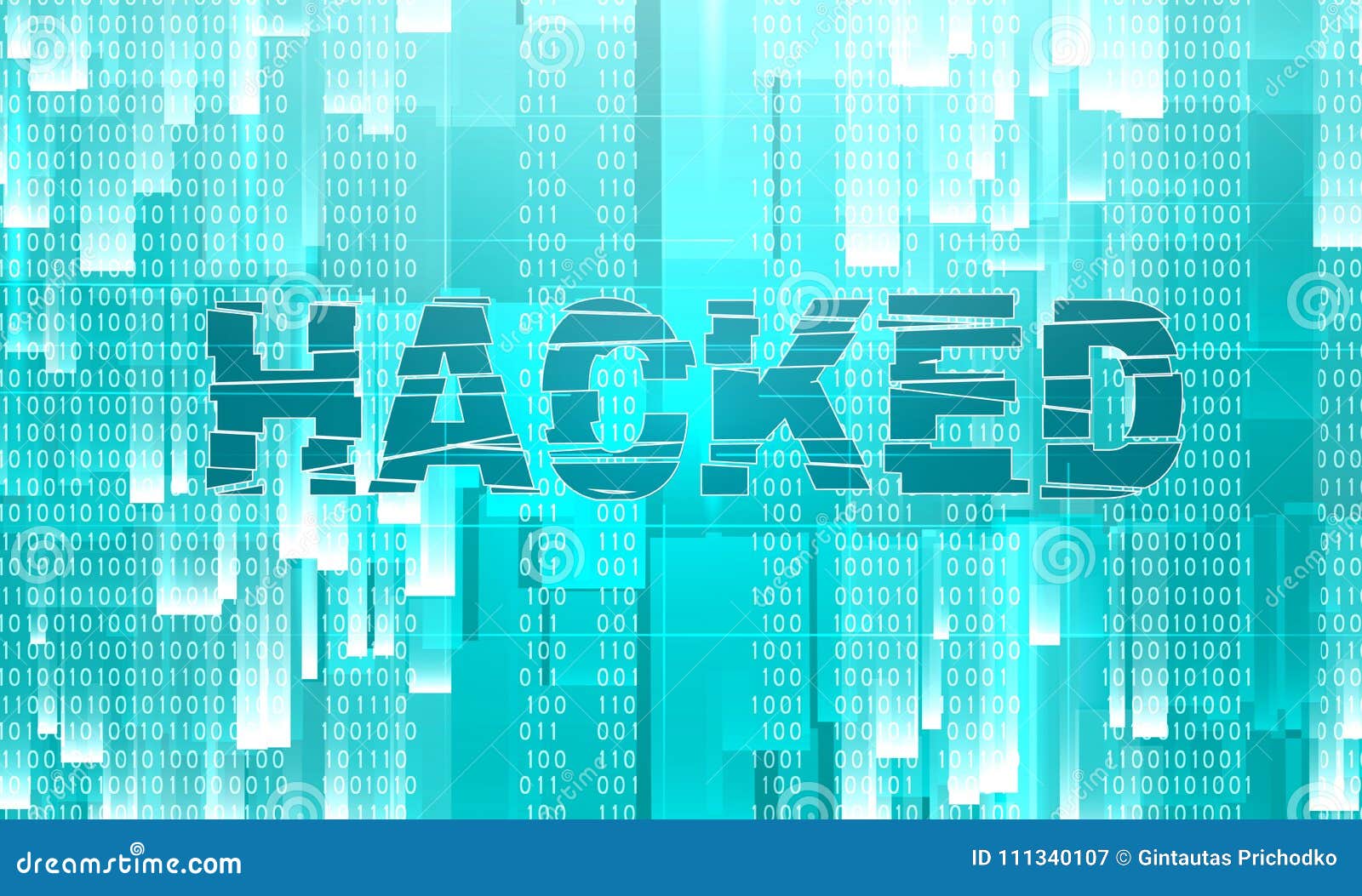 Cyber Attack Theme Background Stock Vector - Illustration of binary ...