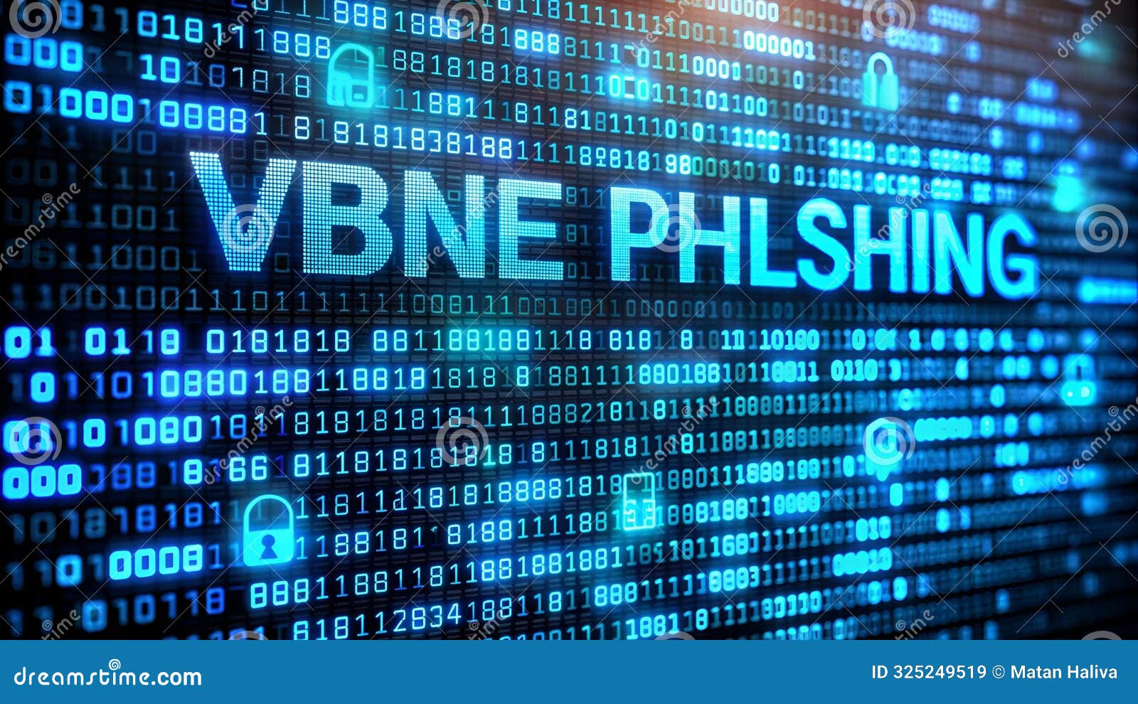 Cyber Attack Voice Phishing Vulnerability Text In Binary System Ascii Art Style Code On Editor