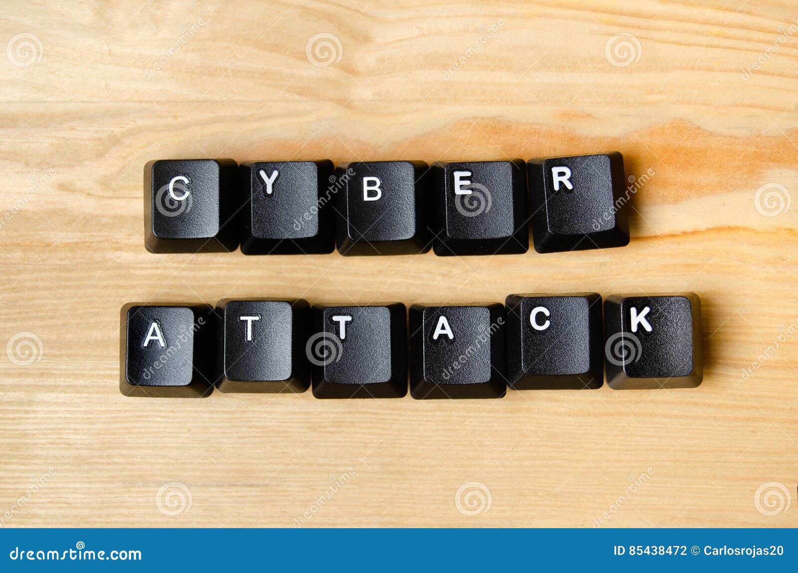 Cyber attack words stock photo. Image of keyboard, hacker - 85438472