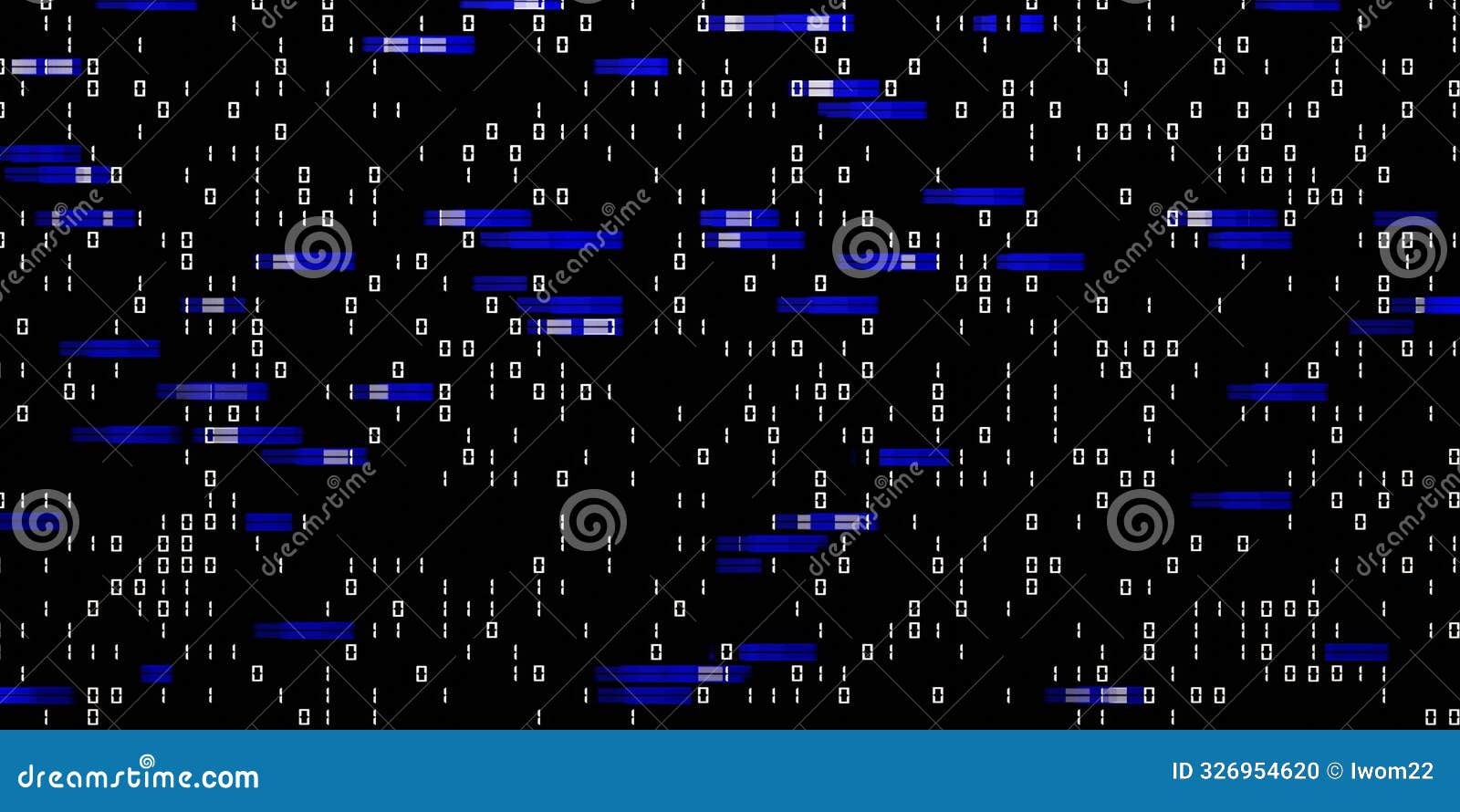 Cyber Background with Numbers Zero and One. Binary Codes Backdrop ...